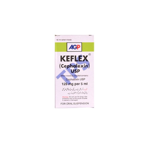 Keflex Suspension 125mg/5ml 60ml - Time Medical