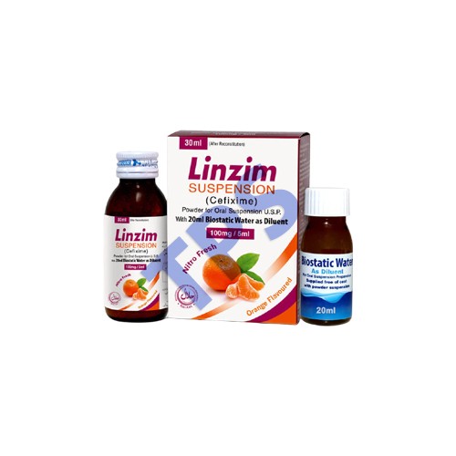 Linzim Suspension 100mg/5ml - Time Medical