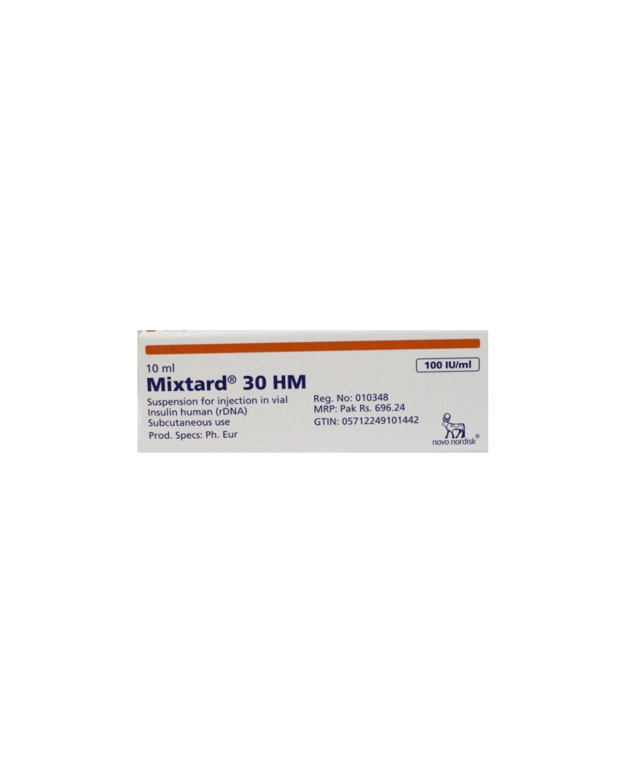 Mixtard Inj HM 30 10ML - Time Medical
