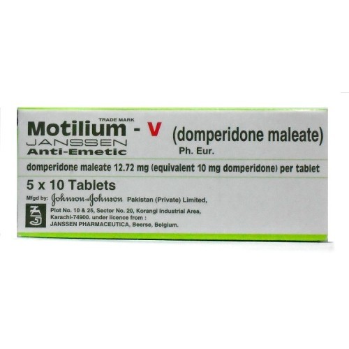 Motilium-V 10mg Tablets - Time Medical