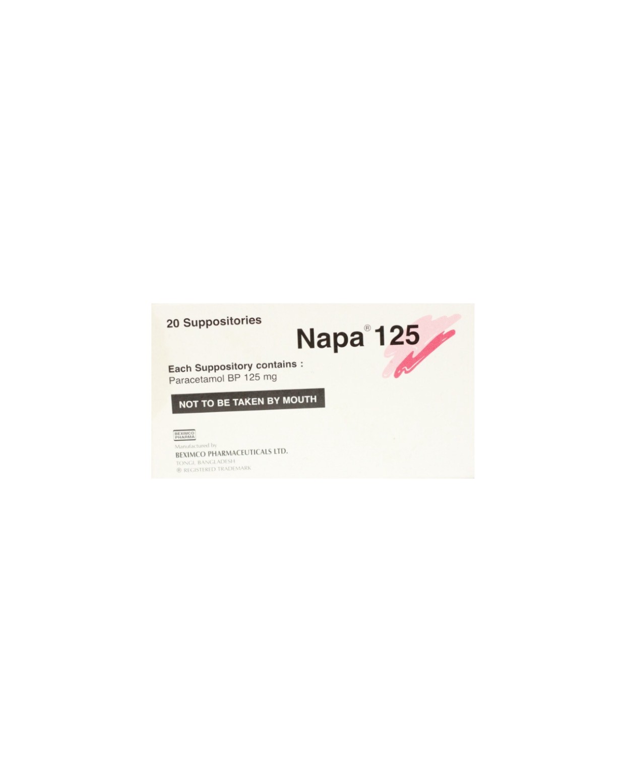 Napa Suppository 125MG - Time Medical