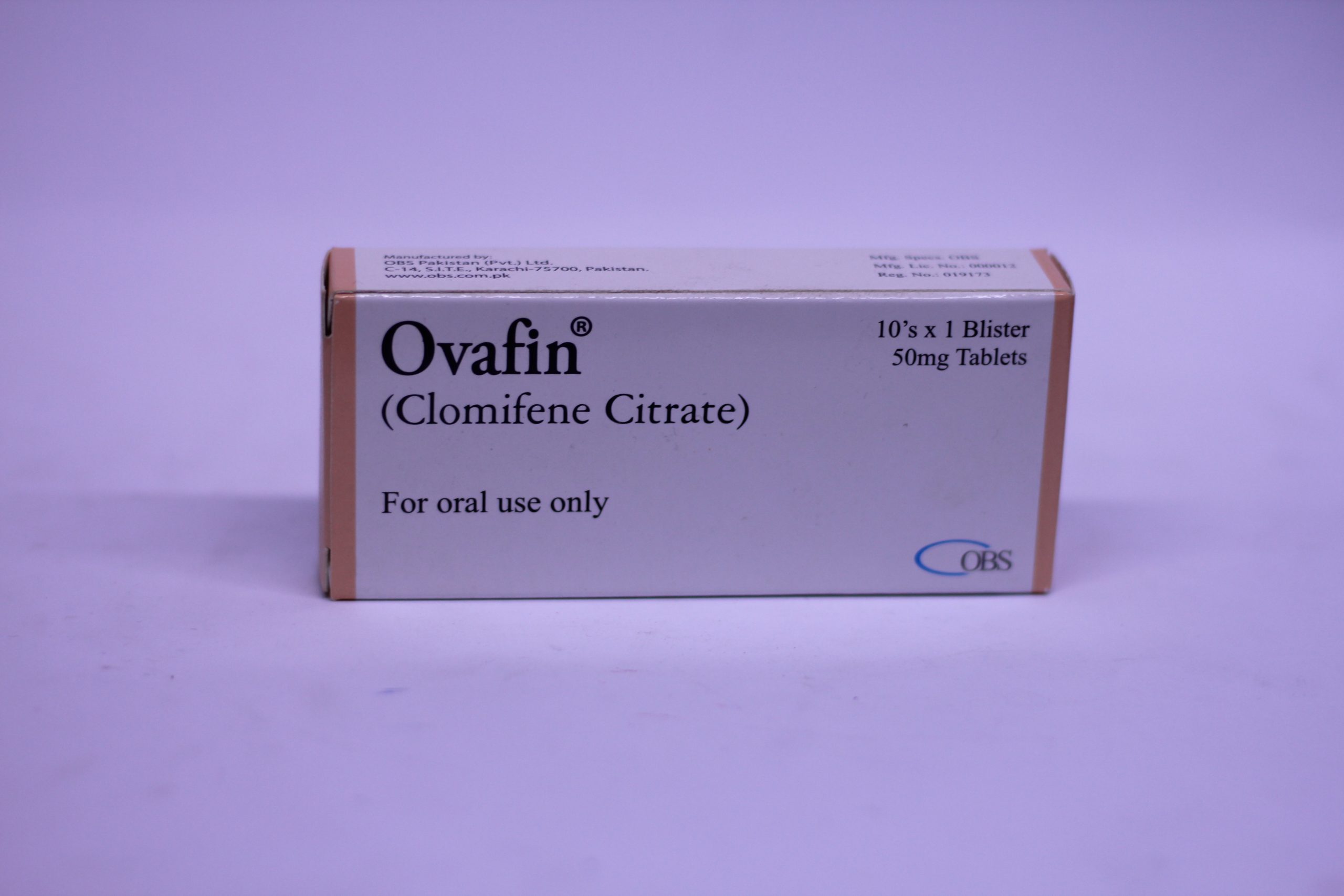 Ovafin 50mg Tablets - Time Medical