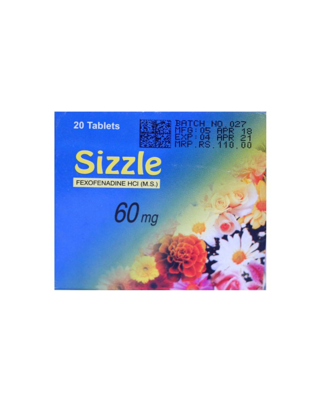 Sizzle 60mg Tablets - Time Medical