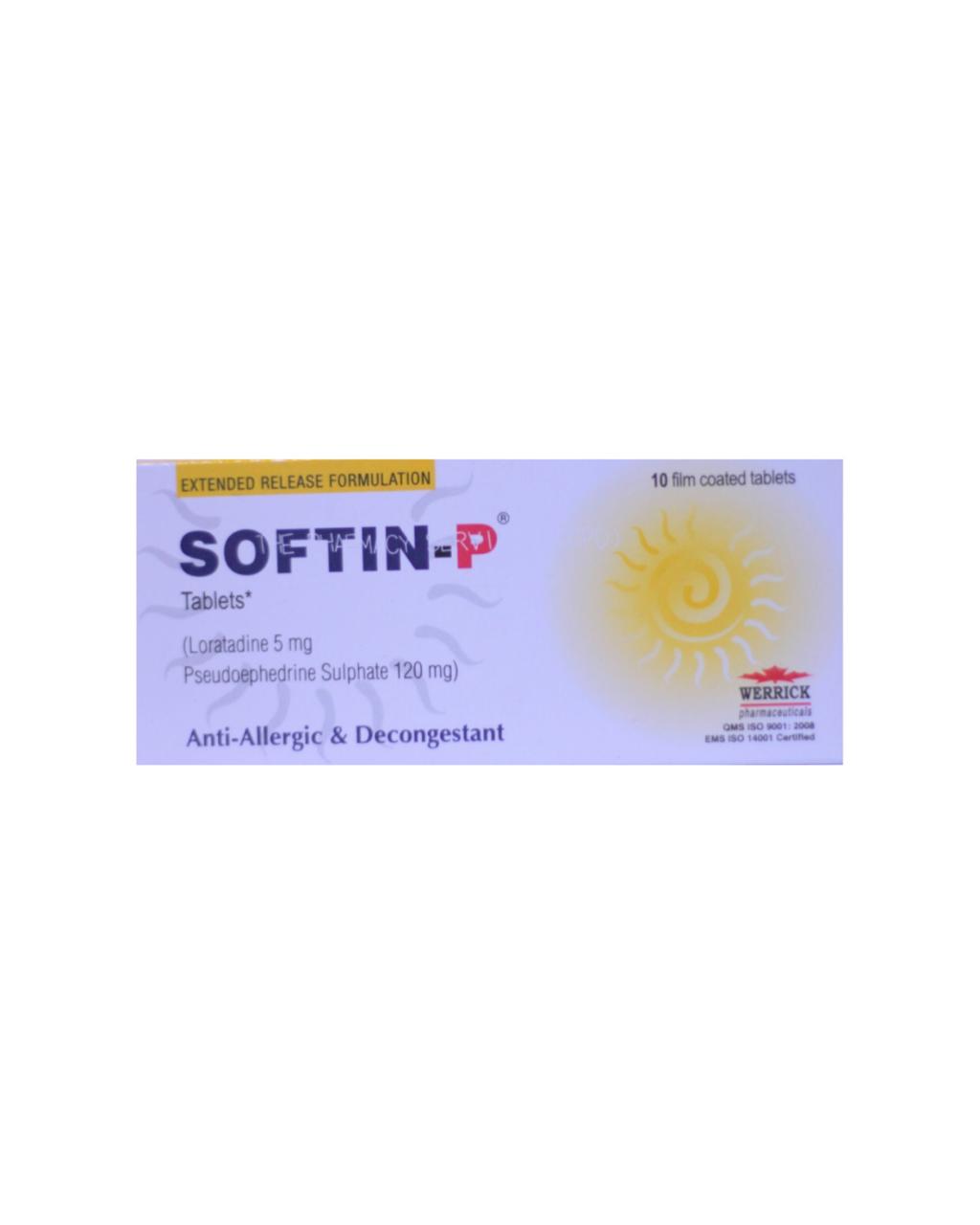 Softin-P 5/120mg Tablets - Time Medical
