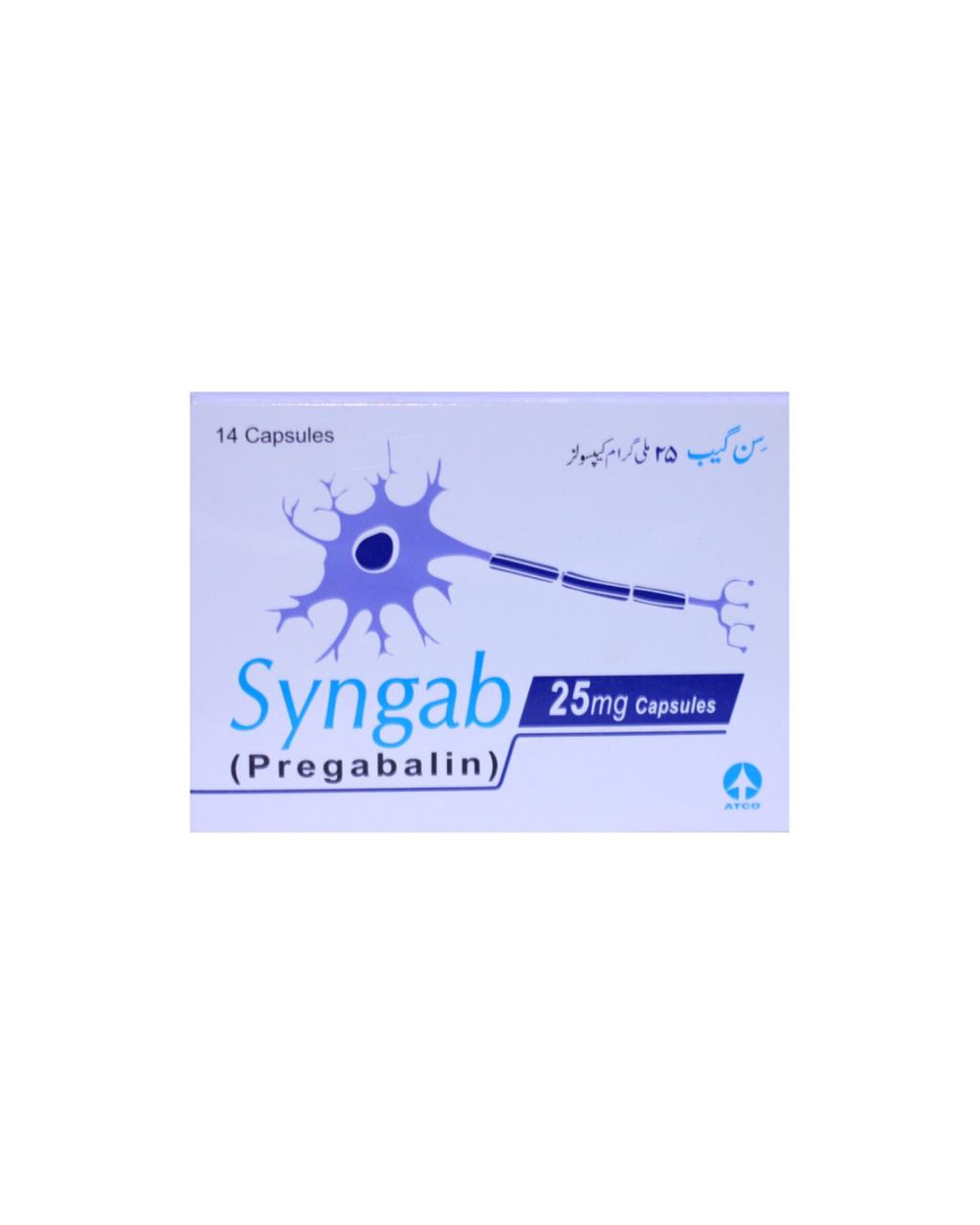 Syngab 25mg Capsules - Time Medical