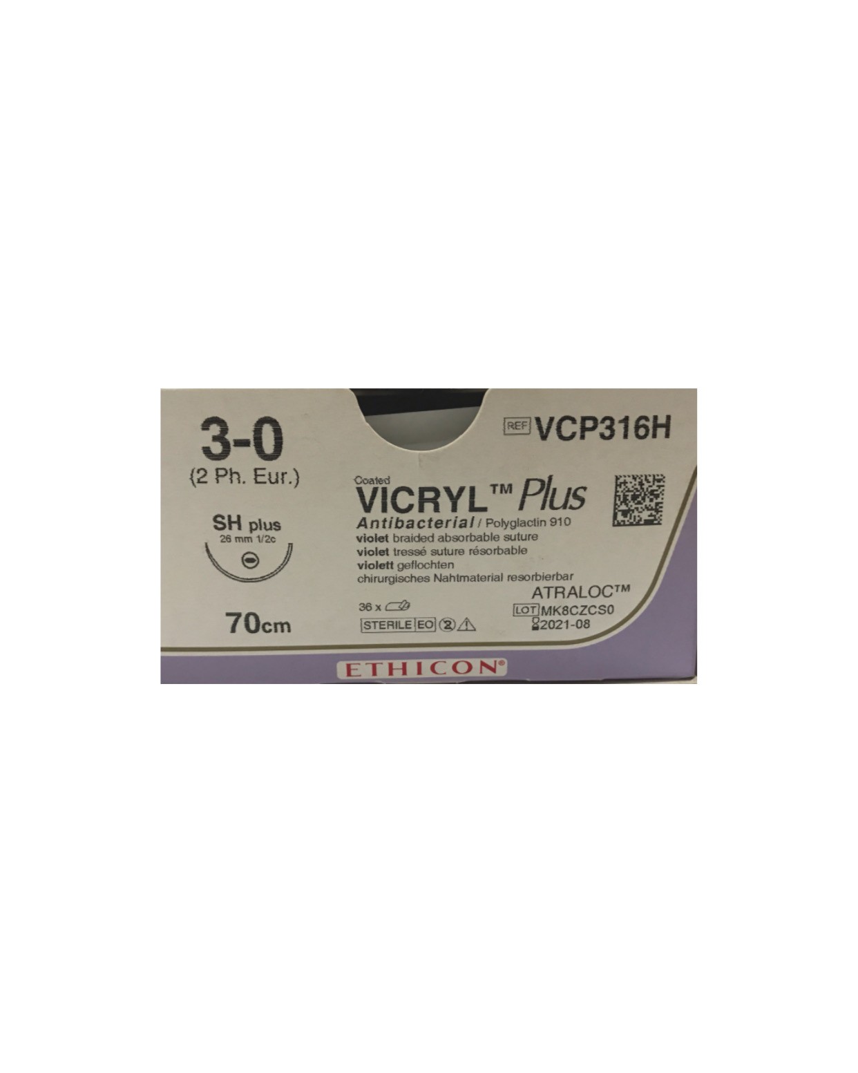 Vicryl 3-0 VCP316H - Time Medical