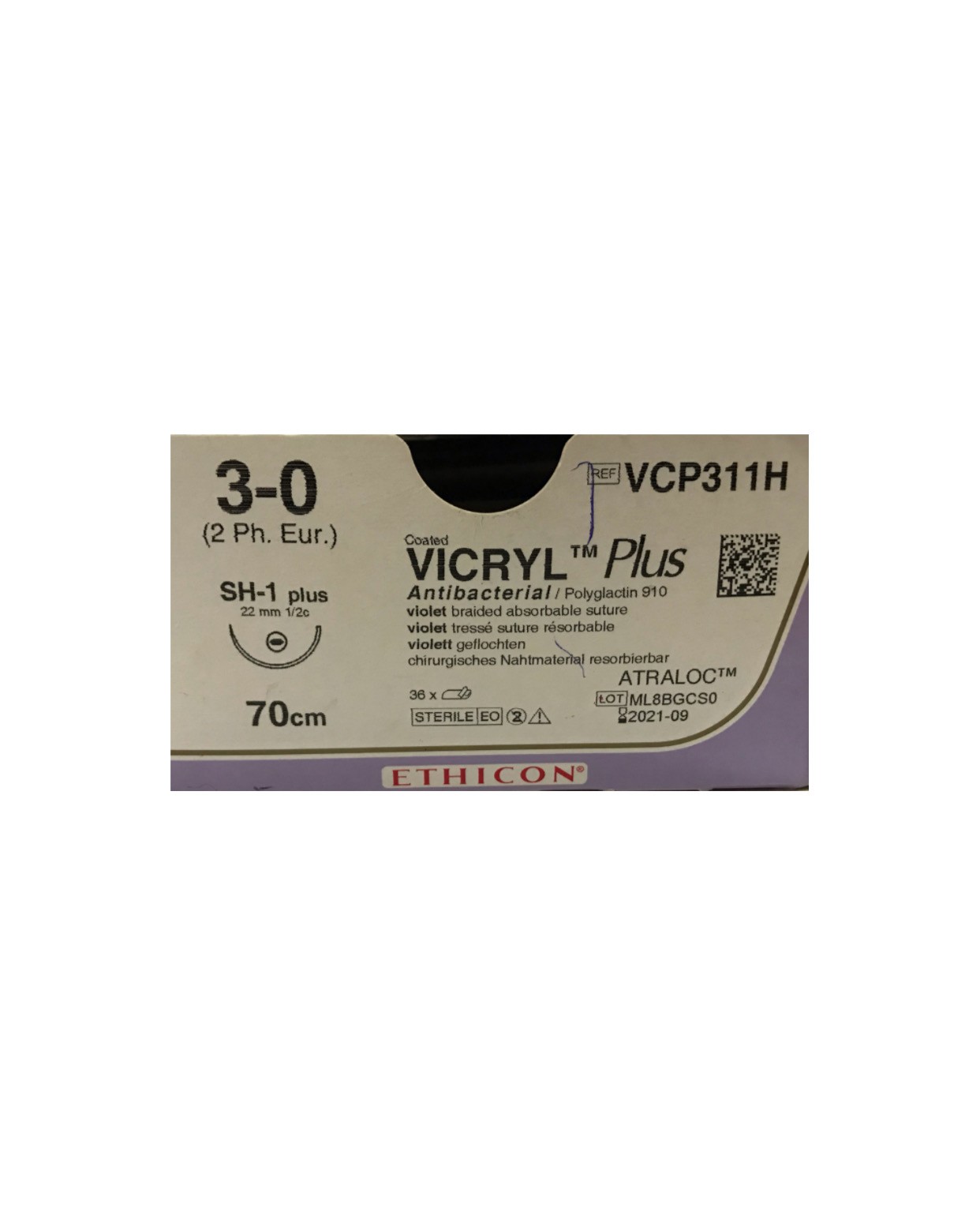 Vicryl Plus 3-0 VCP311H - Time Medical