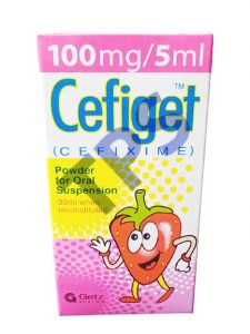 Cefiget 100mg/5ml Suspension - Time Medical