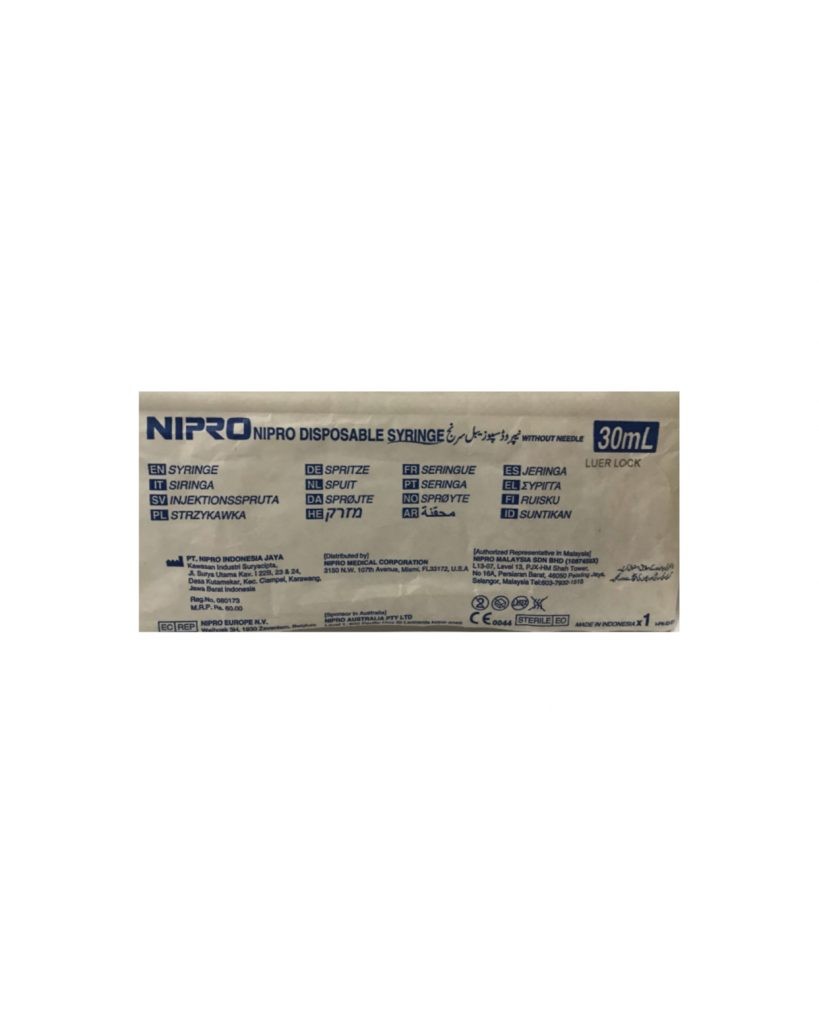 3CC Syringe Disposabil Nipro - Time Medical
