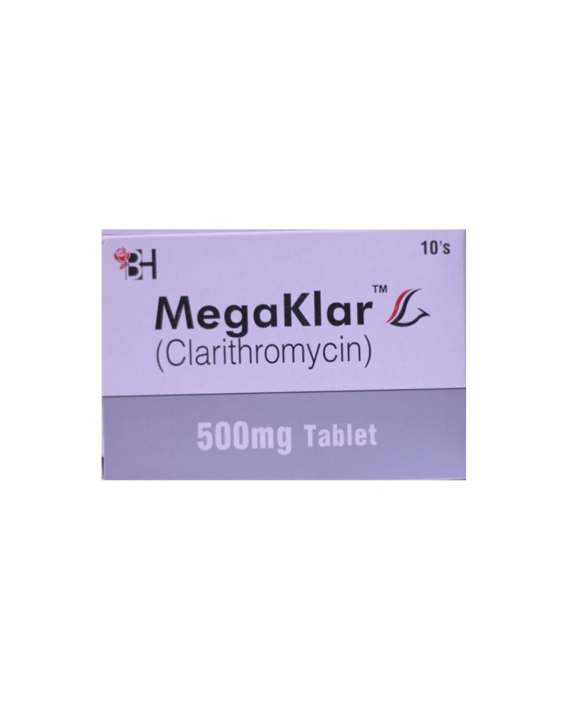 Megaklar 500mg Tablets - Time Medical