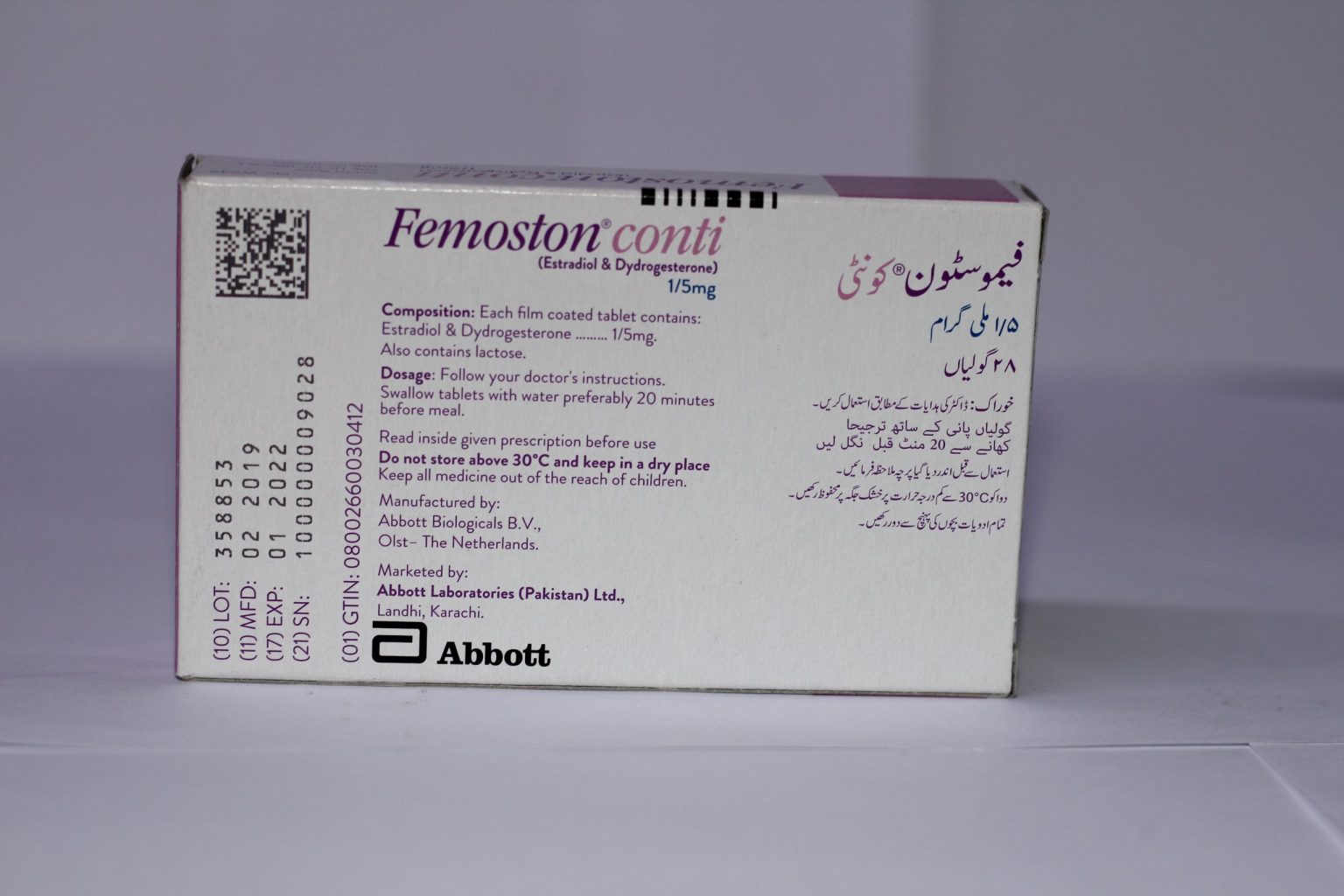 Femoston Conti 1/5mg Tablets - Time Medical