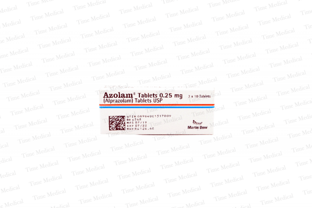 Azolam 0.25mg Tablets - Time Medical