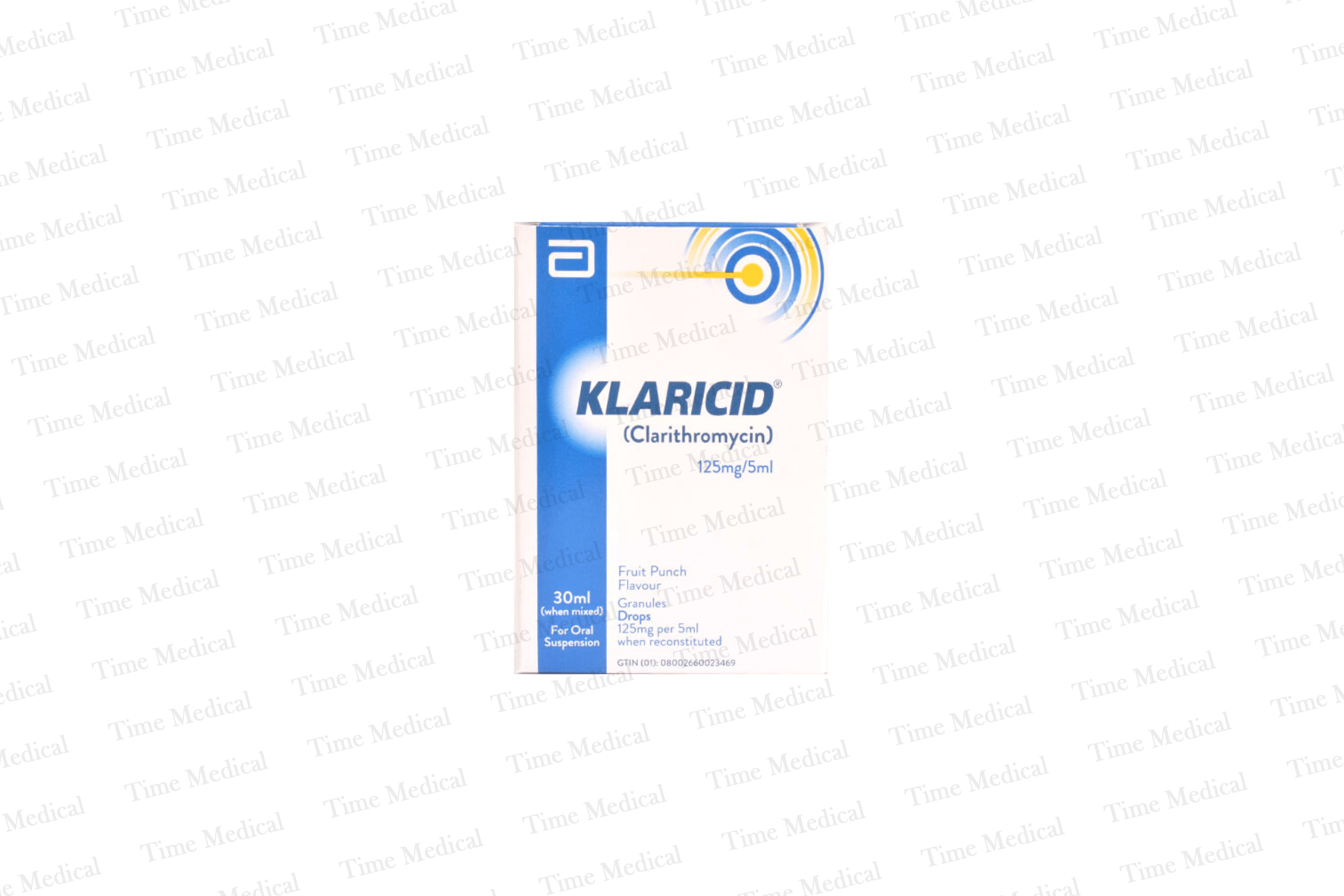 Klaricid Drop 125mg 30ml - Time Medical