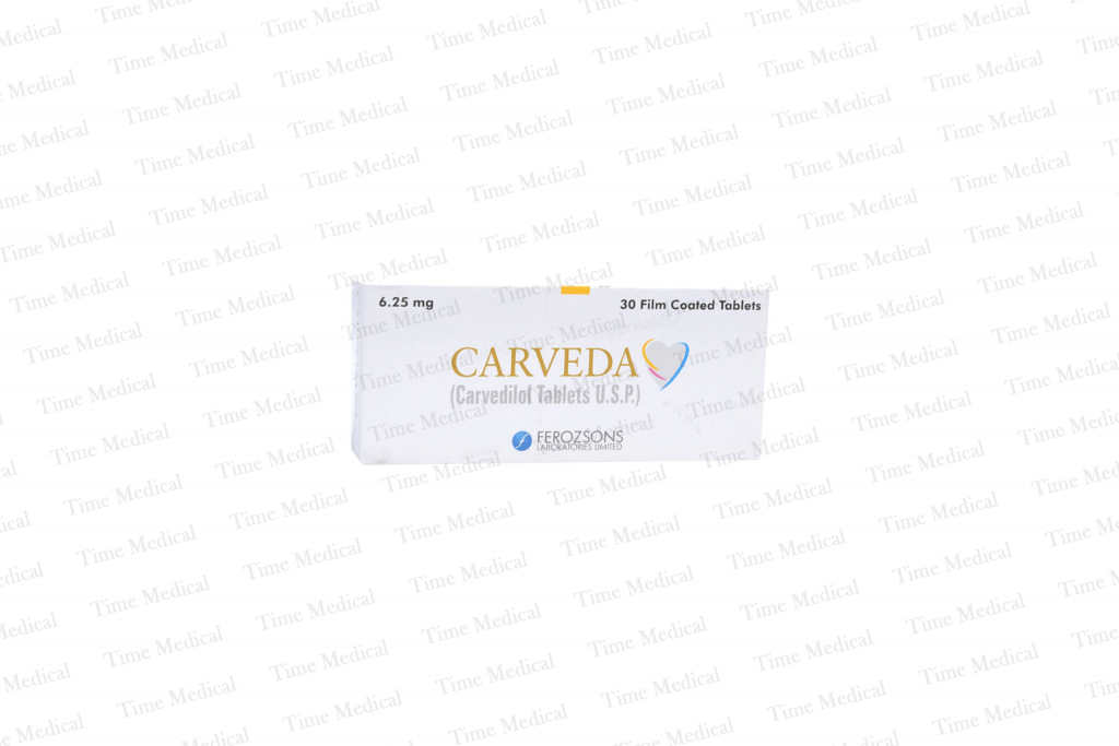 Carveda 6.25mg Tablets - Time Medical
