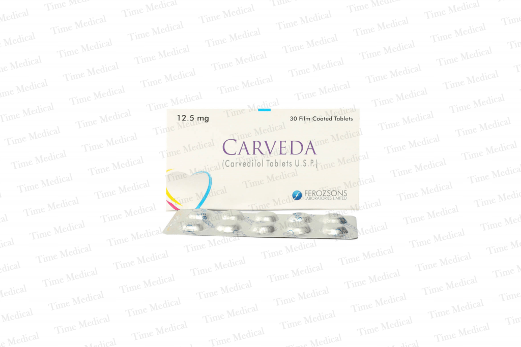 Carveda 12.5mg Tablets - Time Medical