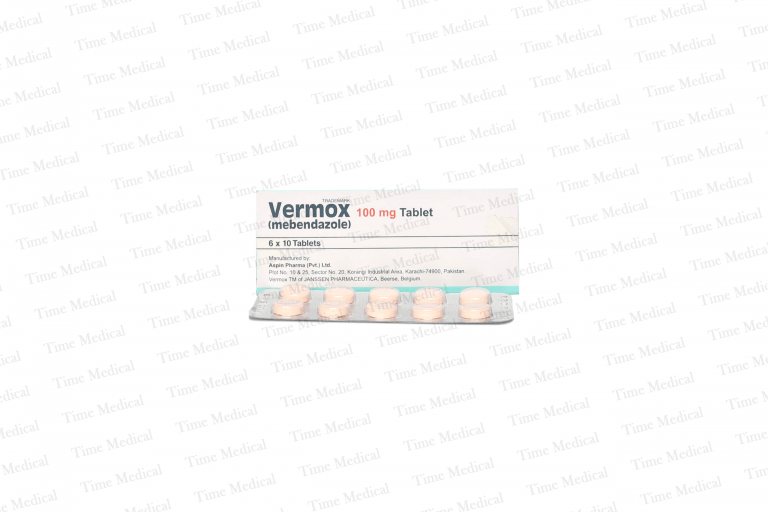 Vermox 100mg Tablets - Time Medical