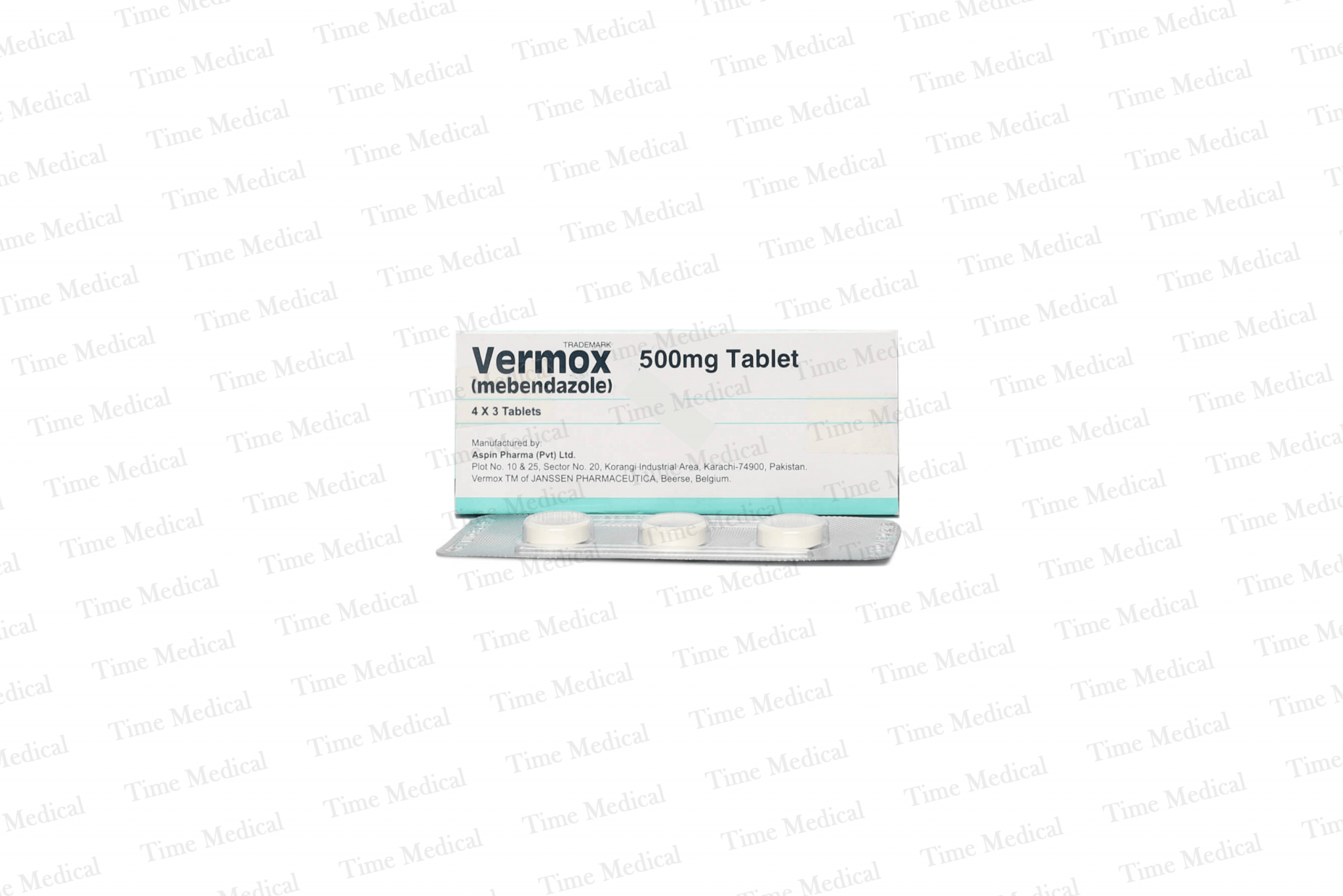 Vermox 500mg Tablets - Time Medical