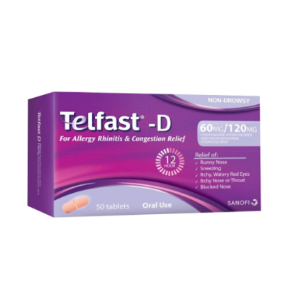 Telfast D Tablets - Time Medical