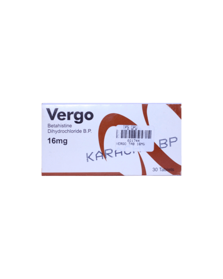 Vergo 16mg Tablets - Time Medical