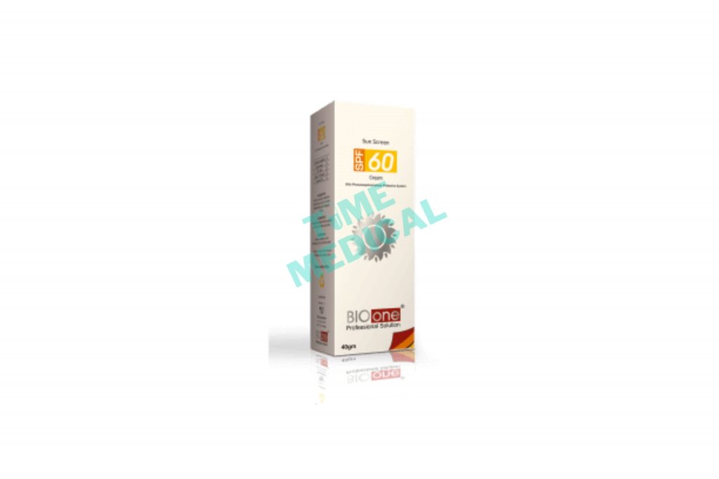 Bio One Cream Sunblock SPF 60 - Time Medical