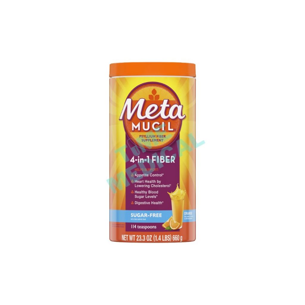 METAMUCIL Sugar-Free Orange Smooth Fiber - Time Medical