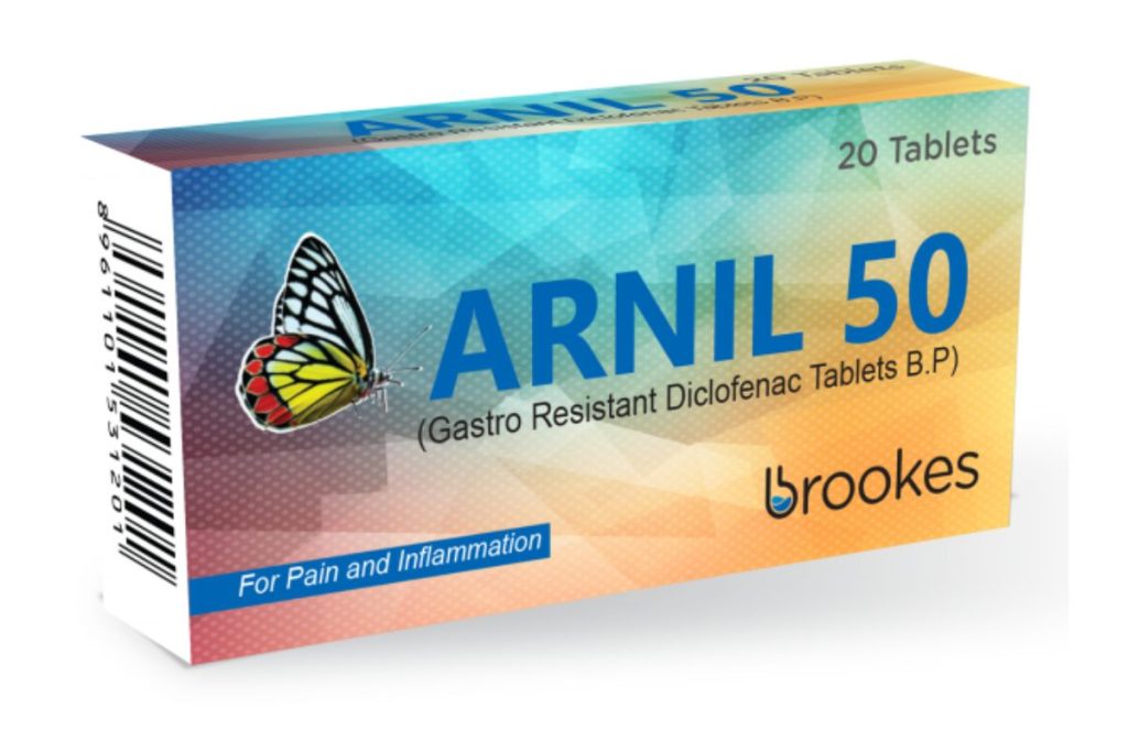 Arnil 50mg Tablets 20's - Time Medical