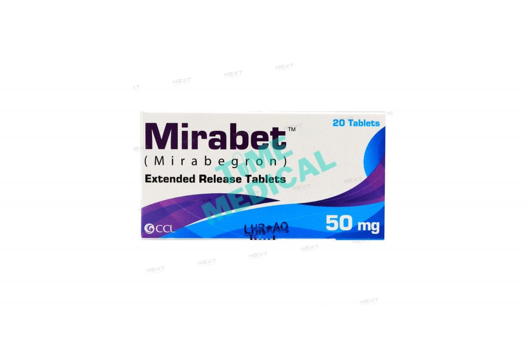 MIRABET 50MG TAB 20'S - Time Medical